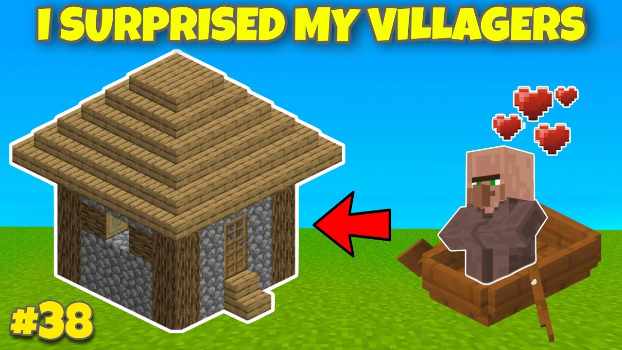 I SURPRISED MY VILLAGERS WITH THIS CUSTOM VILLAGE IN MINECRAFT SURVIVAL ...