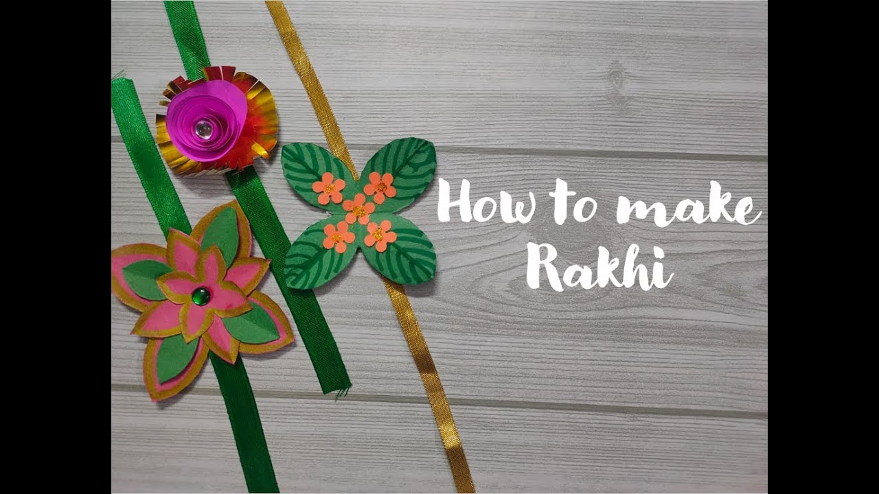 How to Make Rakhi step by step #beginner #kids #easy - YouTube
