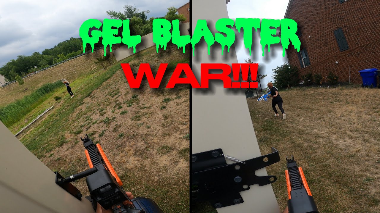 Gel Blaster War With My Girlfriend - YouTube