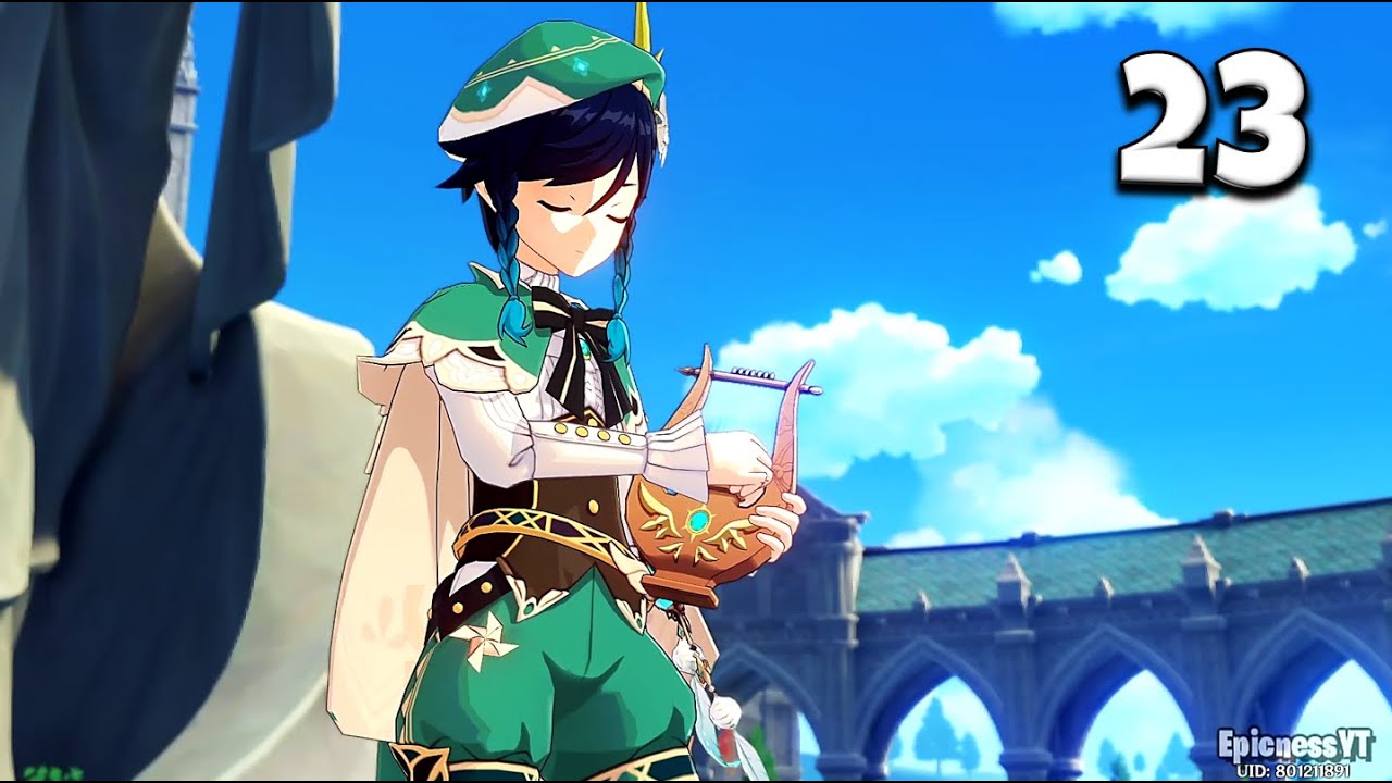 Genshin Impact - The Green Guy Venti First Preview - Gameplay Part 23 ...
