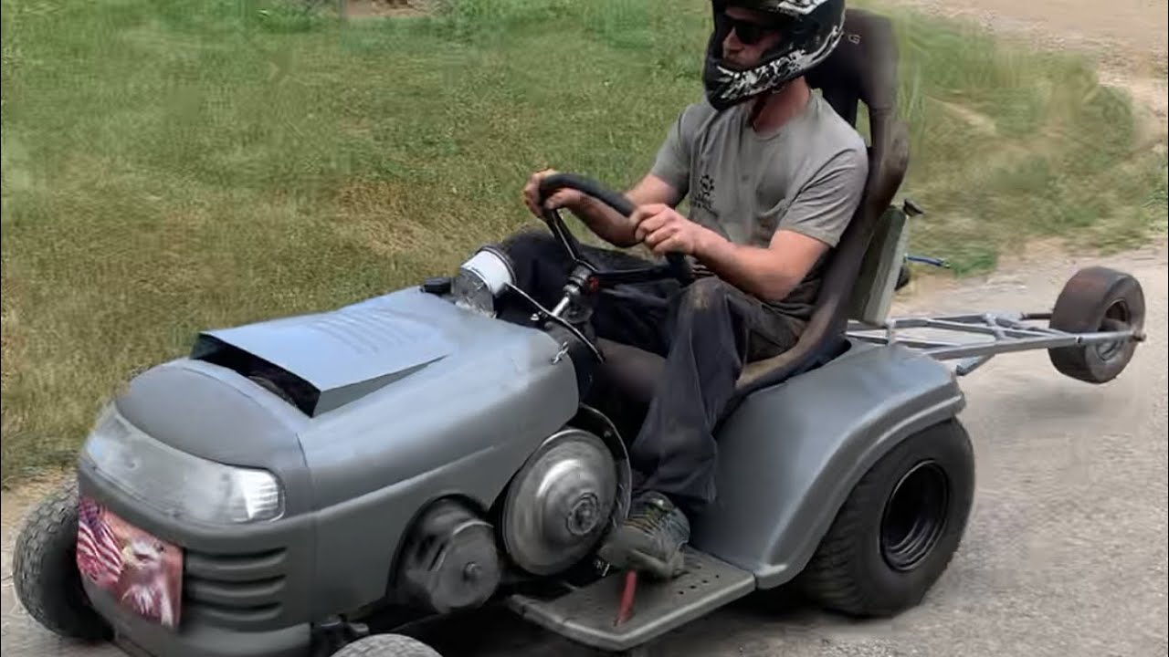 How I built and setup my racing mower made for dirt sand or ice! - YouTube