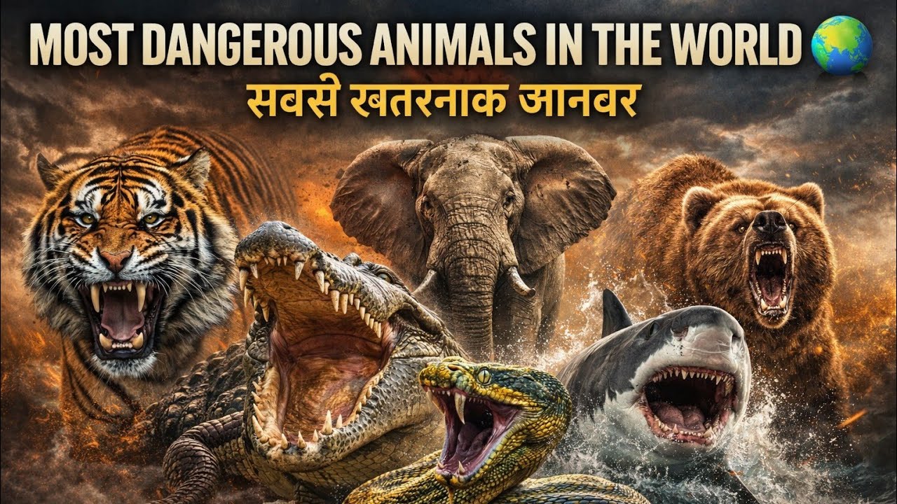 Most Dangerous Animals in the World 🌍 | सबसे खतरनाक जानवर | Deadliest ...