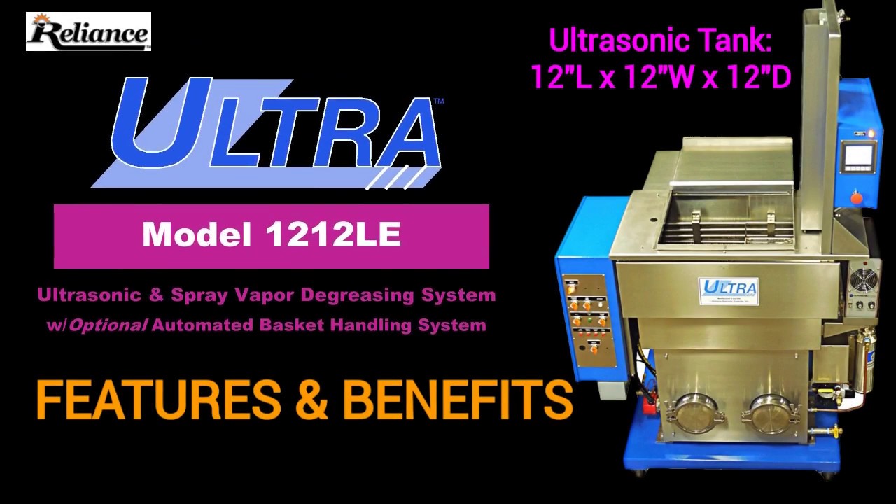 ULTRA1212LE Vapor Degreaser Features & Benefits - YouTube