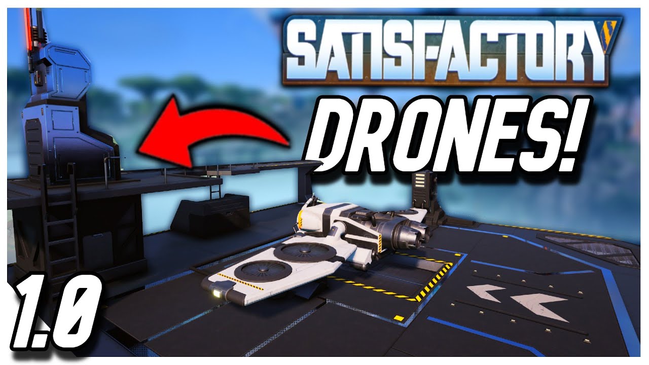 MY LARGEST DRONE PROJECT YET!! | Satisfactory 1.0 LIVE | Part 34 - YouTube
