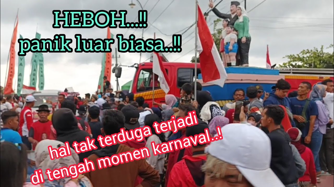 HEBOH..!! DETIK-DETIK Mobil DAMKAR menerobos padatnya kerumunan ...