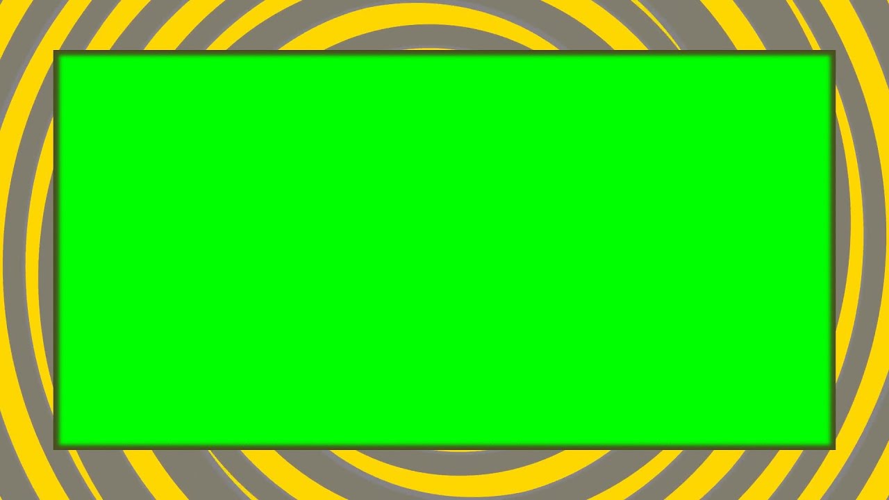 🌠 YELLOW CIRCLES Frame BORDER💯|#greenscreen effects - chroma key ...