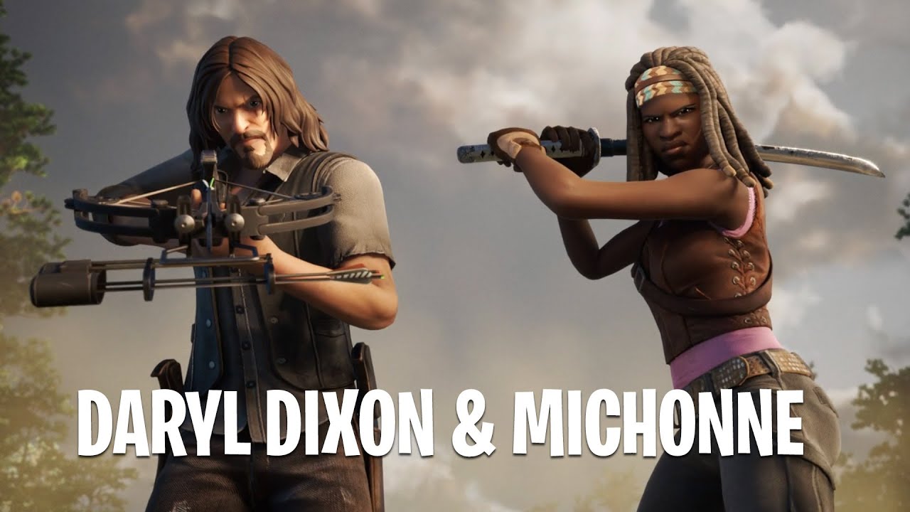 Introduction Movie Daryl Dixon & Michonne Outfit Skin | Fortnite | The ...