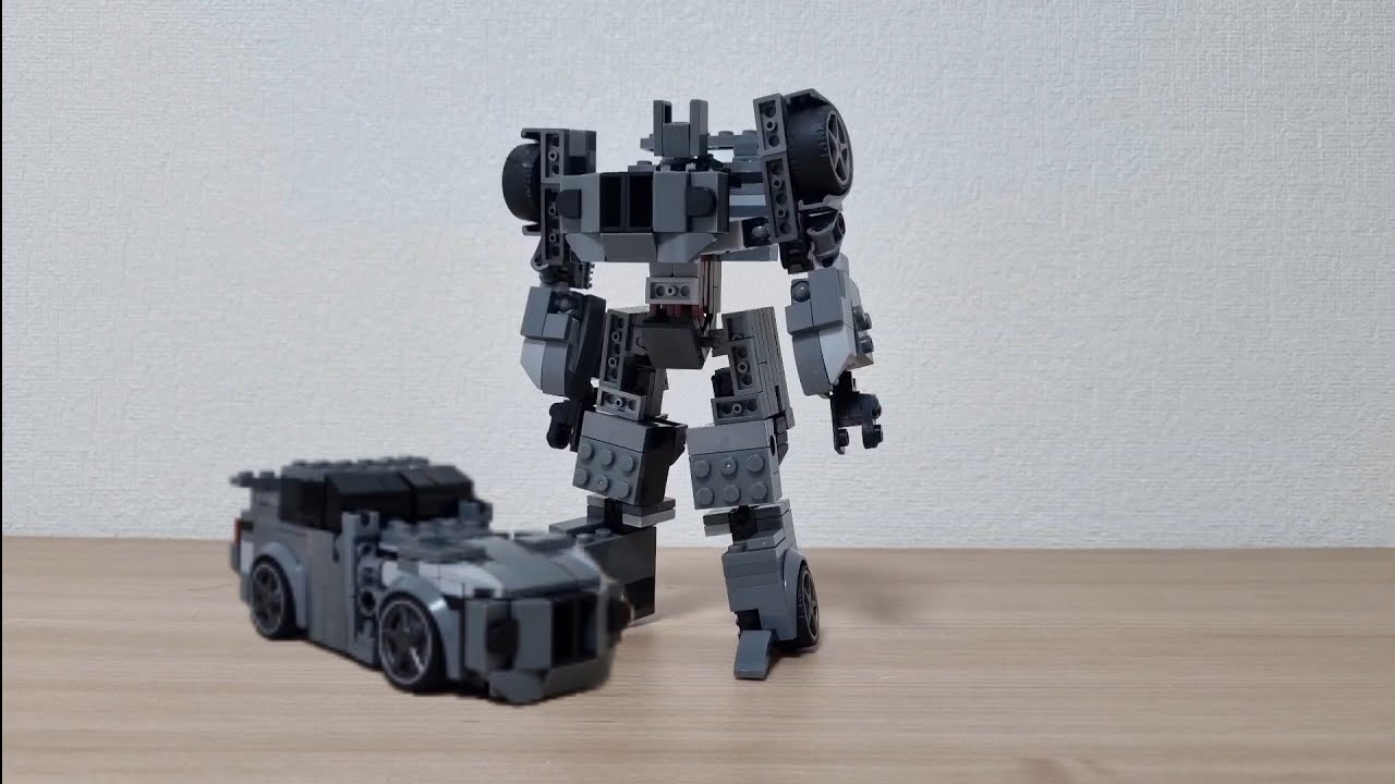 Lego Transformers Jazz slow transformation - YouTube