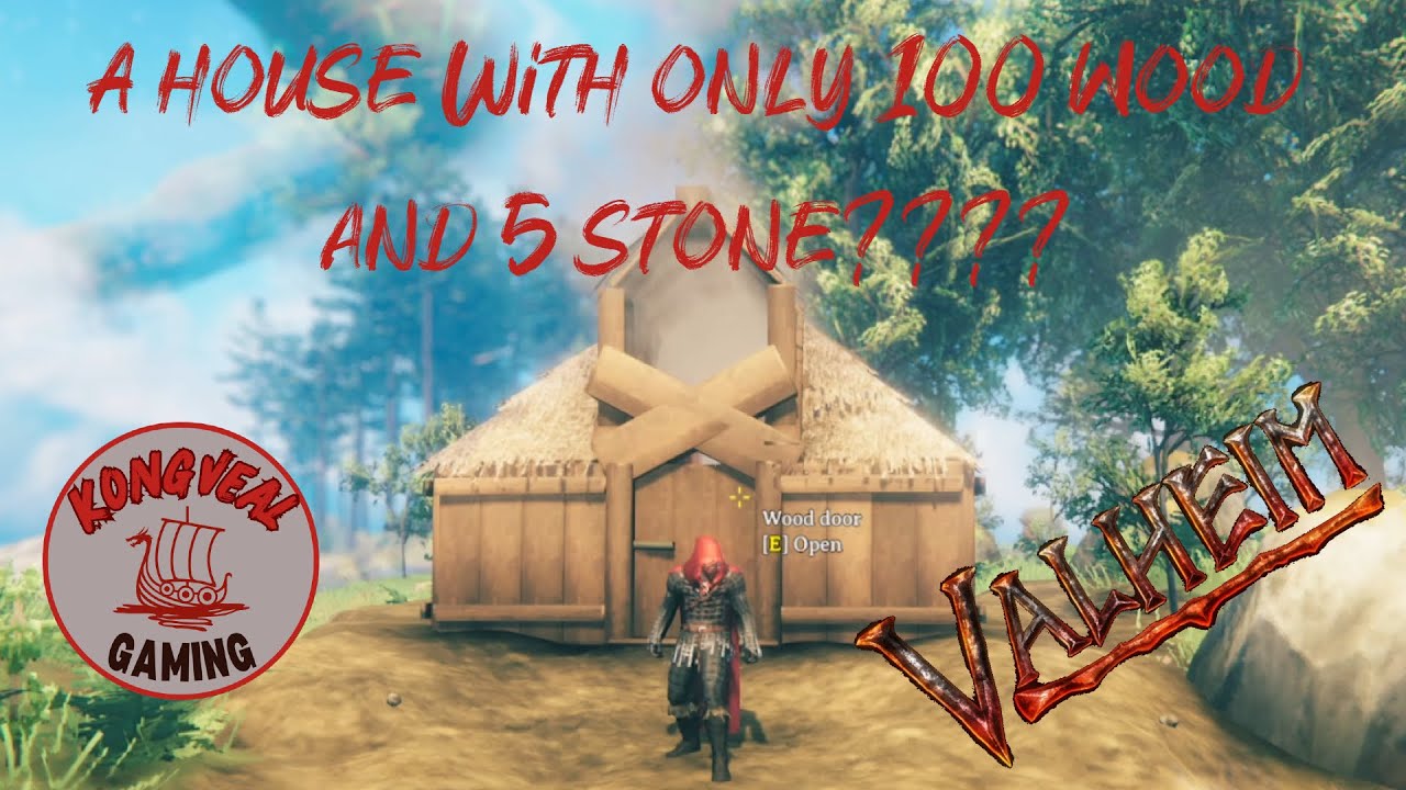 Valheim Build Challenge: 100 Wood and 5 Stone! - YouTube
