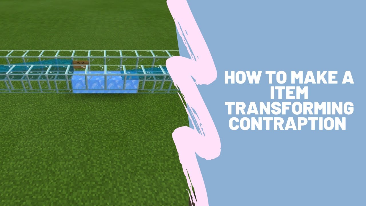 How to make a working item transforming contraption in Minecraft ...