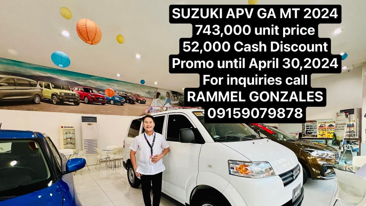 Murang car van na pangpamilya ang SUZUKI APV GA WITH SINGLE AIRCON 2024 ...