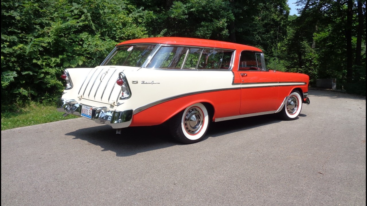 1956 Chevrolet Nomad Station Wagon 265 V8 Red / Beige & Ride on My Car ...