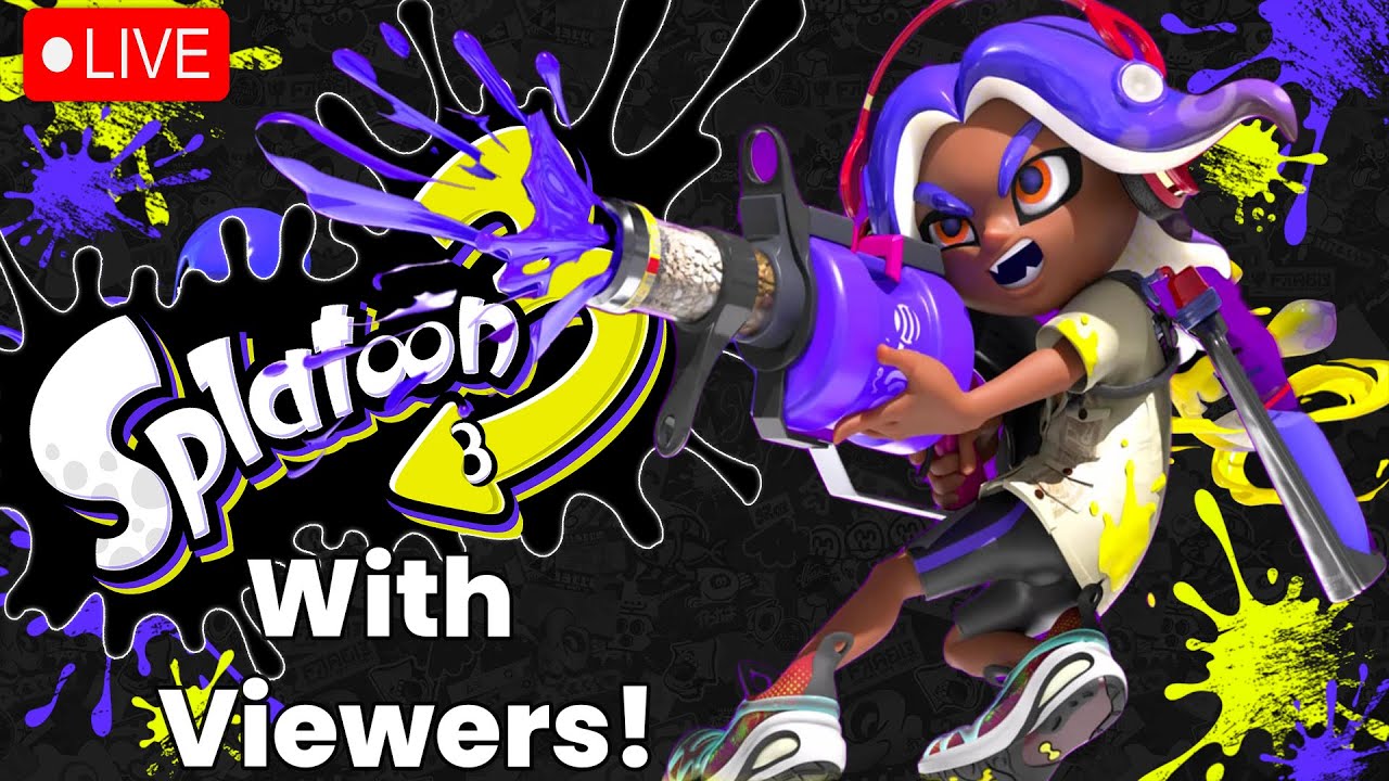 Splatoon 3 U vs Streamer *LIVE* With Viewers!!! - YouTube