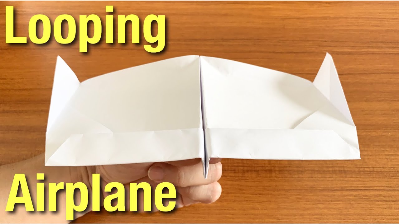 How to fold a Looping Paper Airplane - Origami Pesawat Terbang Kertas ...