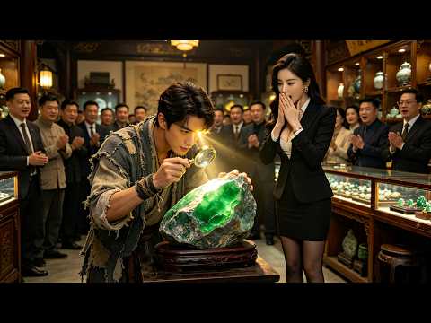 Everyone mocked his cheap waste stone, but his X-ray eyes found a ten-million jade inside!