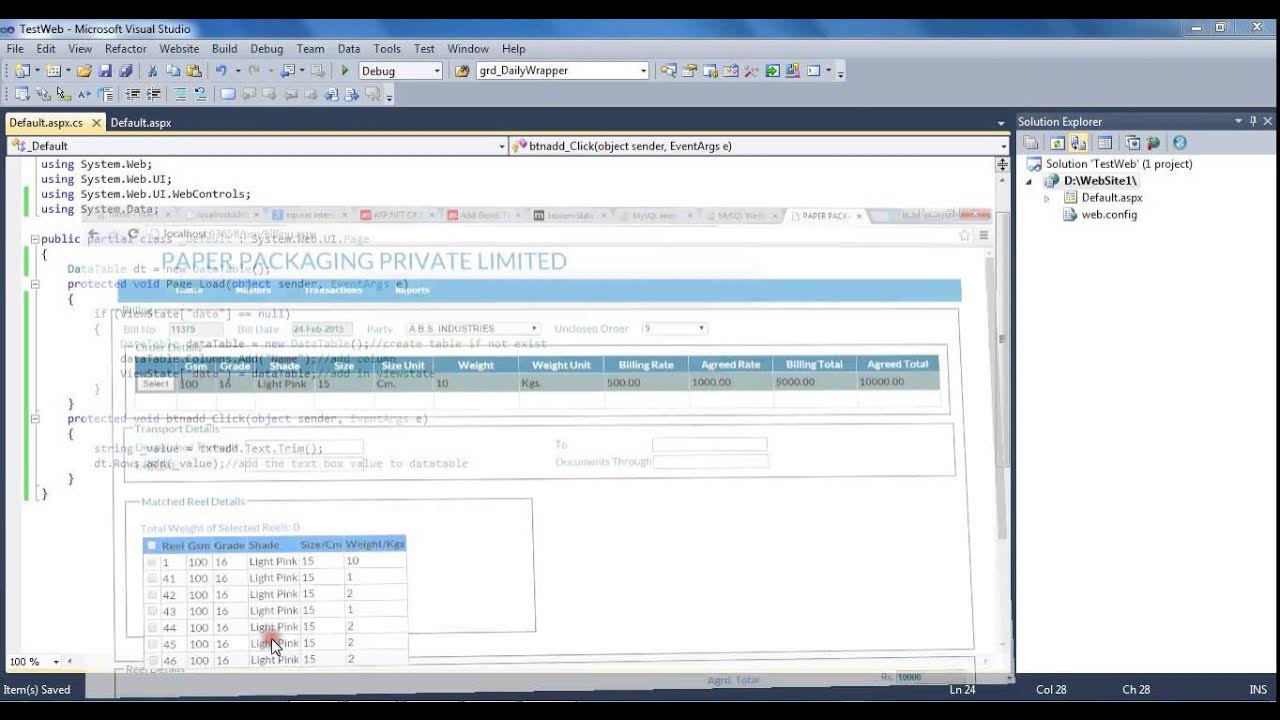 Add Send TextBox Values to ListBox in ASP Net on Button Click using C# - YouTube