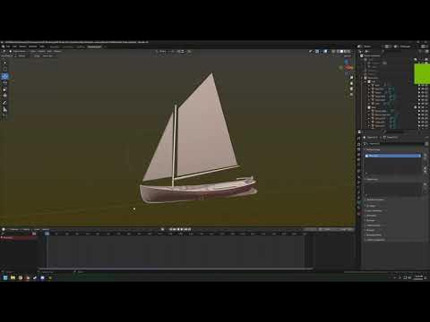Blender - Physics for the sails - YouTube