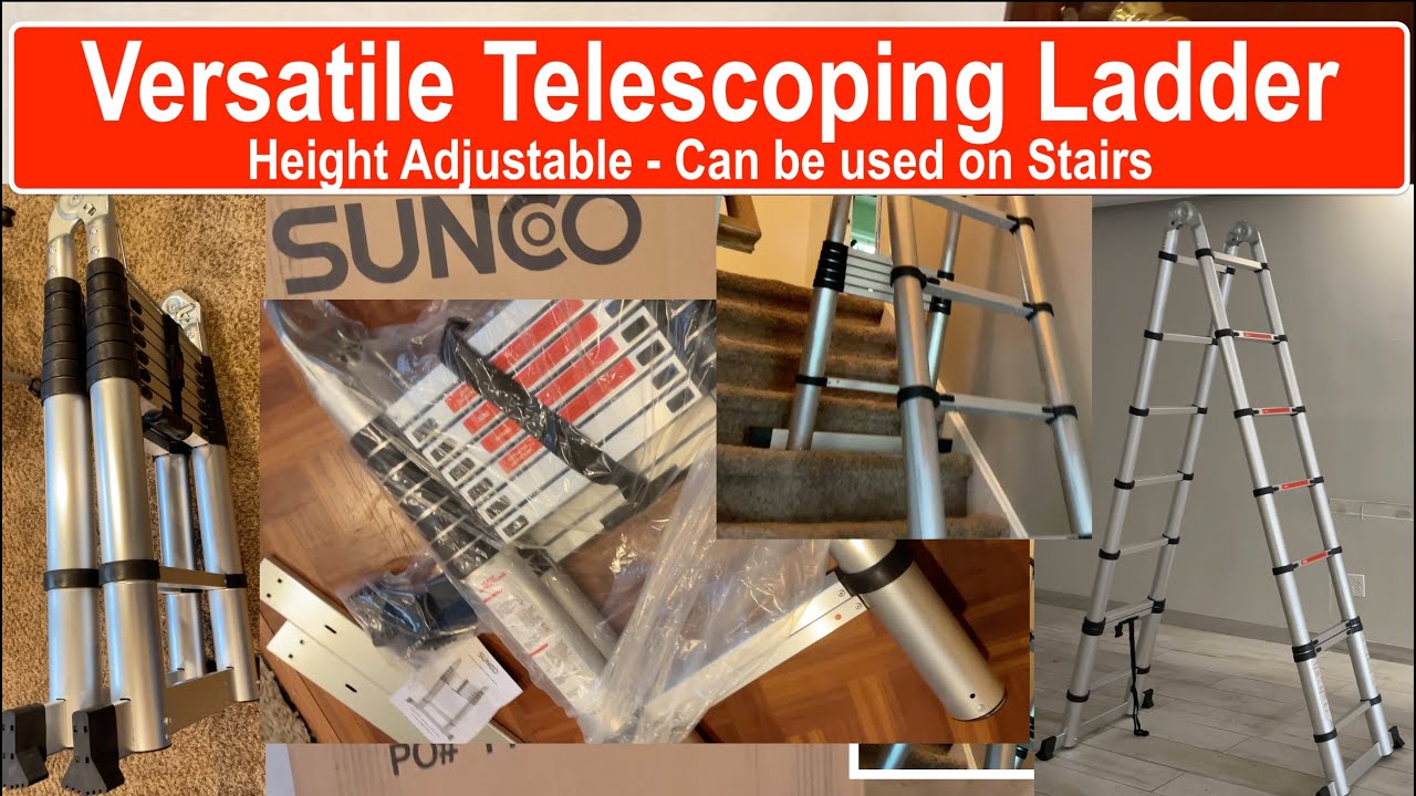 Unboxing - assembly - telescoping ladder and first use - Sunco ...