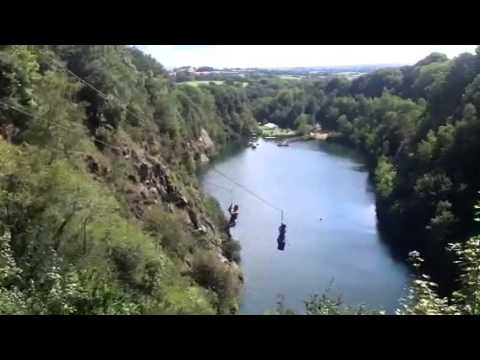 Warren and Jayden experienced the zip wire at Adrenalin Quarry in ...