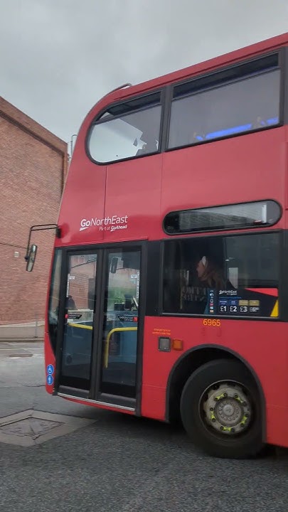 go north east X66 ADL E400 6965 changed to not in service half way through - YouTube