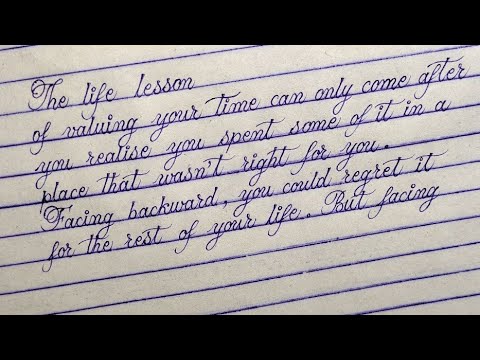 How To Write Beautiful Handwriting | Calligraphy Writing| - YouTube