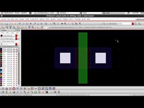 NAND Gate Layout from SCRATCH with DRC and LVS check - YouTube