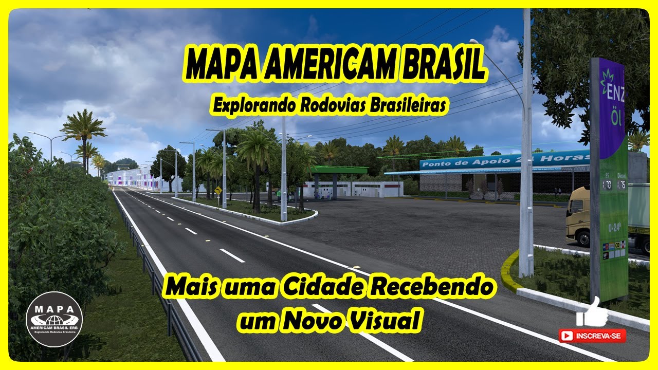 MAPA AMERICAM BRASIL - Mais uma Cidade Recebe seu Novo Visual - YouTube
