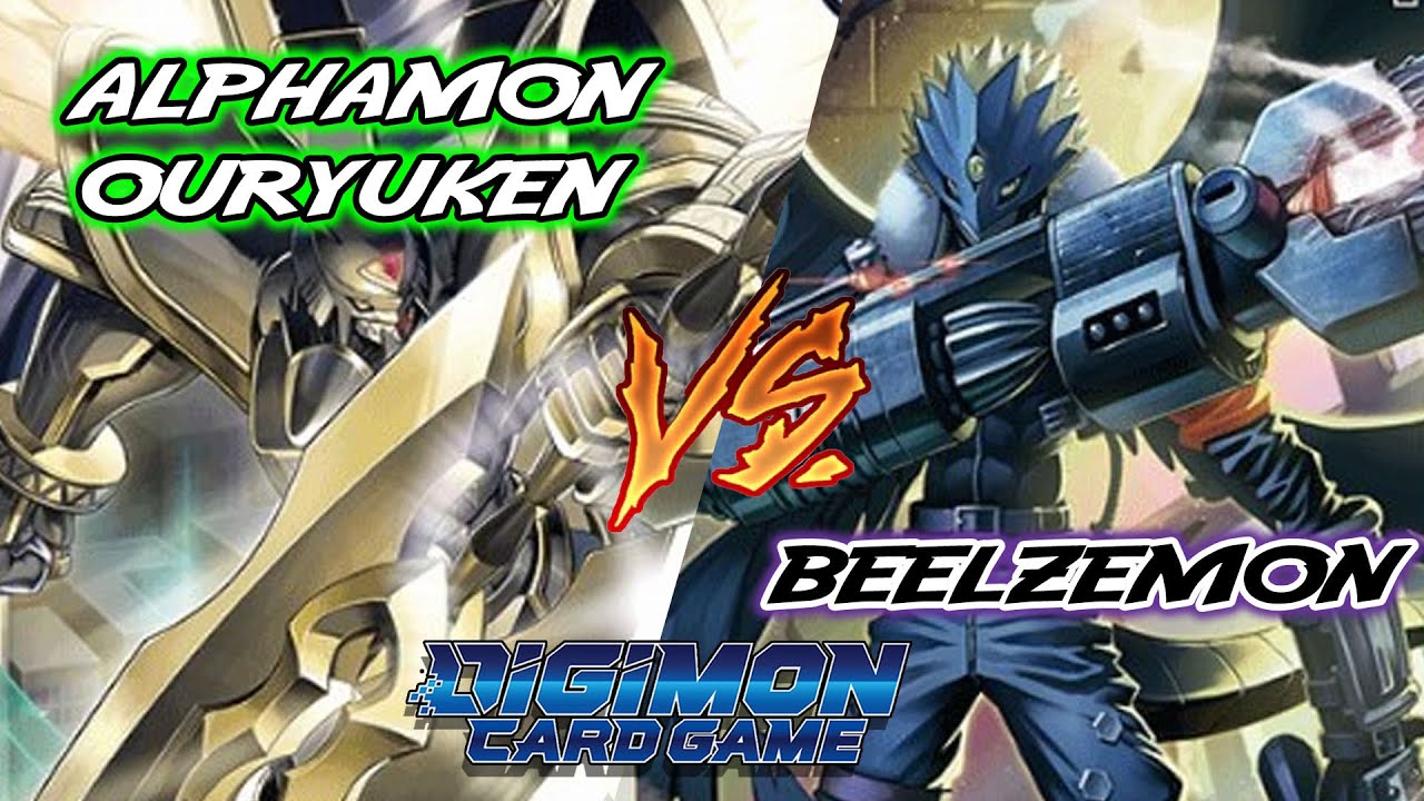 Alphamon too strong?! | BT9 | Alphamon Ouryuken vs Beelzemon Blast Mode ...