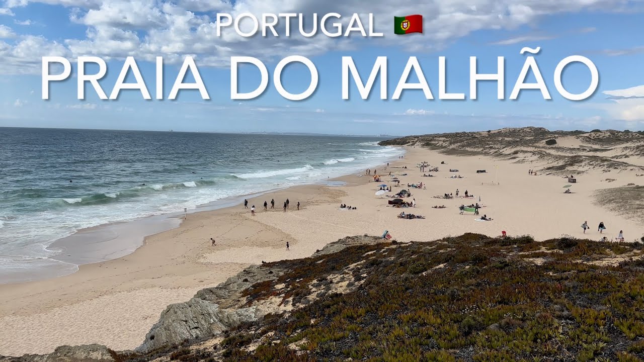 Praia do Malhao, Portugal (4K) - YouTube