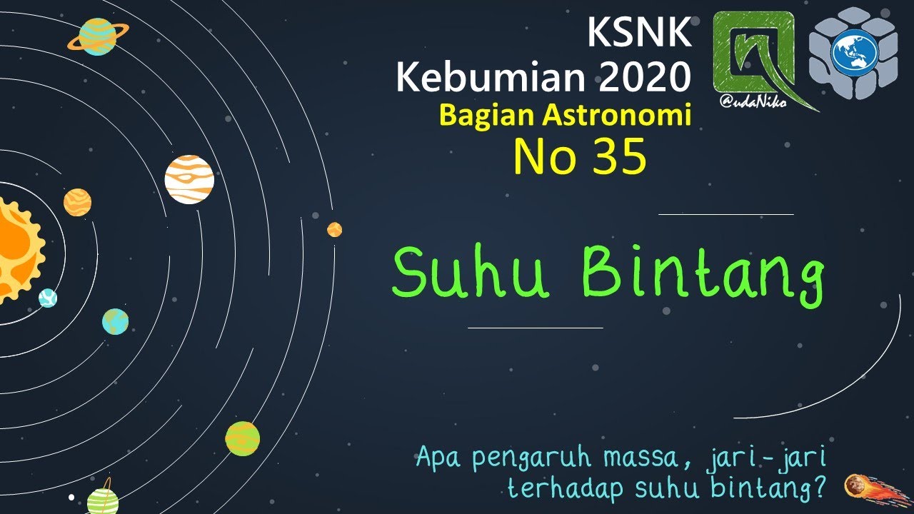 Pembahasan KSNK Kebumian 2020, no. 35 - Suhu Bintang - YouTube