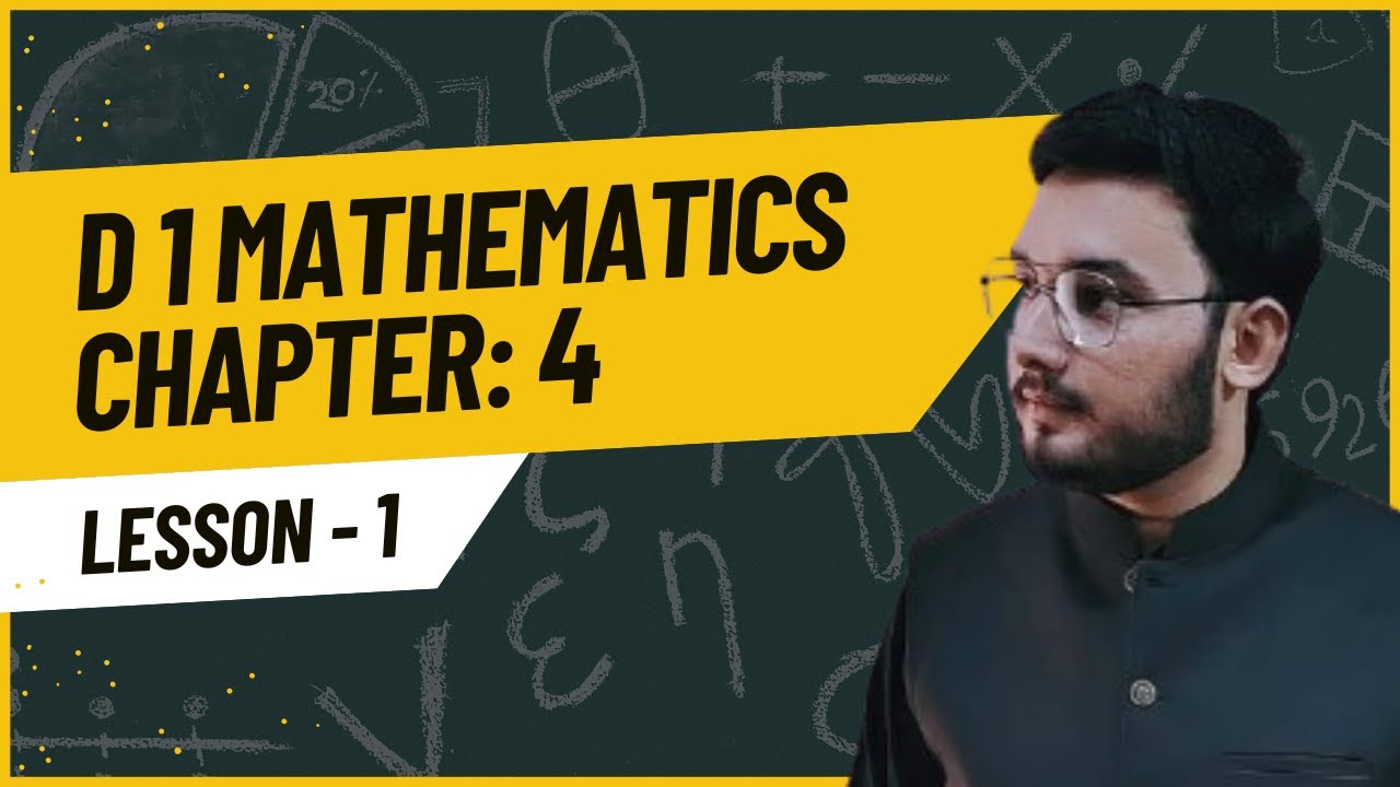 D1 Mathematics (Updated Edition) ch# 4 #d1 #maths #D1Mathematics - YouTube