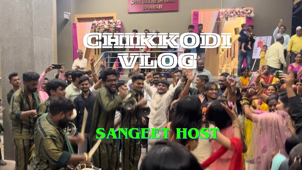 Sangeet event in chikkodi || Marriage function || Kannada vlog ...
