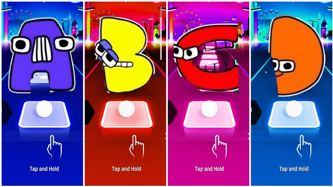 Purple Alphabet Lore - A 🆚 Yellow Alphabet Lore - B 🆚 C 🆚 D. 🎶 Who Is ...
