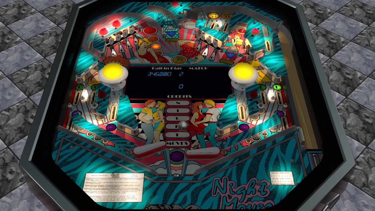 Night Moves Pinball VPX - YouTube