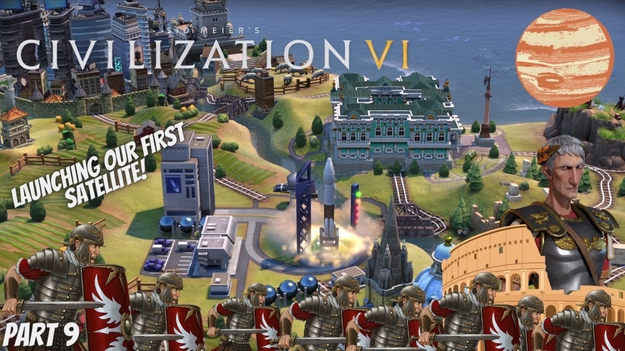 ROMAN EMPIRE Heads for SPACE | Civilization 6 ROME Walkthrough | Part 9 ...