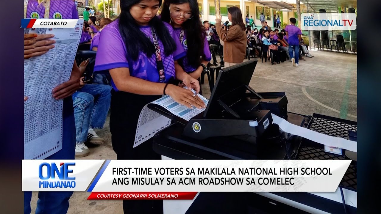 One Mindanao: First-time voters sa Makilala National High School ...