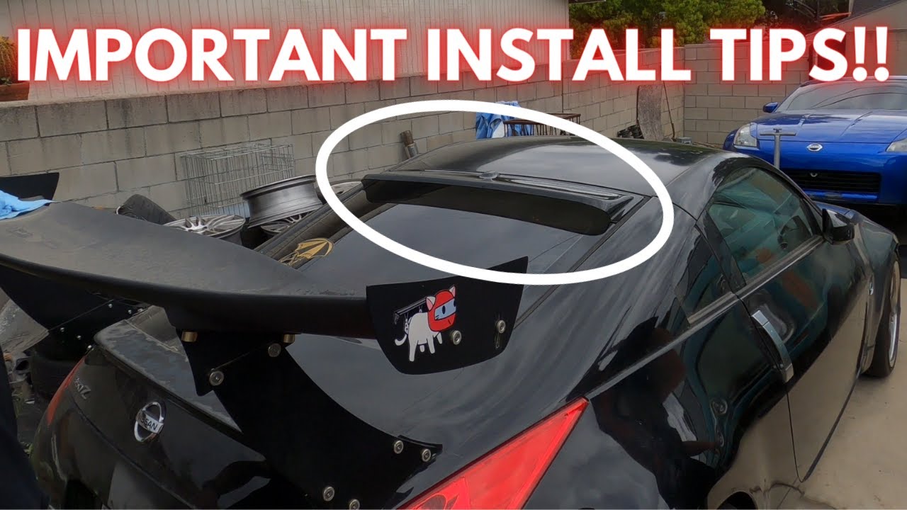 BEST ROOF SPOILER FOR THE 350Z?! (GT-S SolarWing) - YouTube