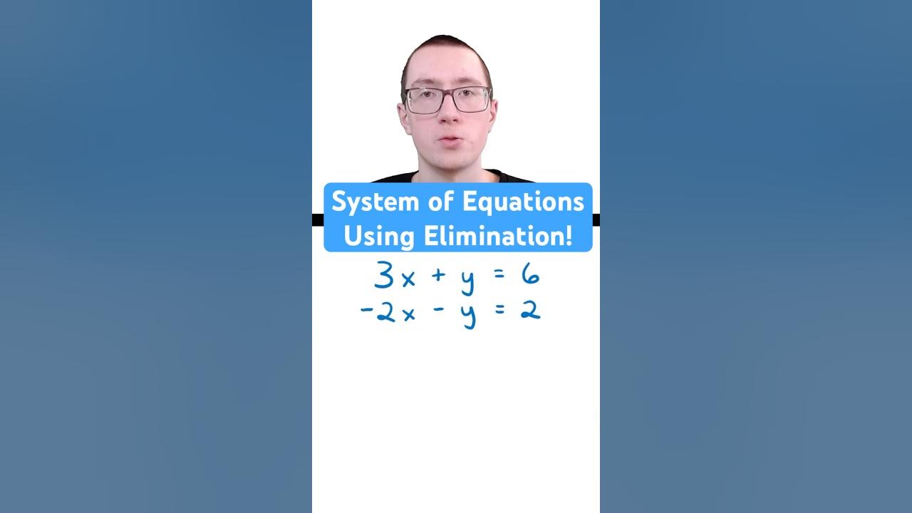 Solve Systems of Equations with Elimination! - YouTube