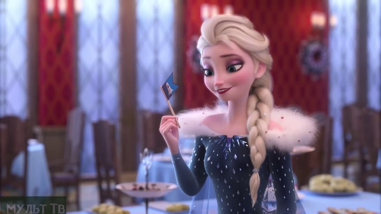 Олаф и холодное приключение Рождественский сезон Холодное сердце Анна и ...