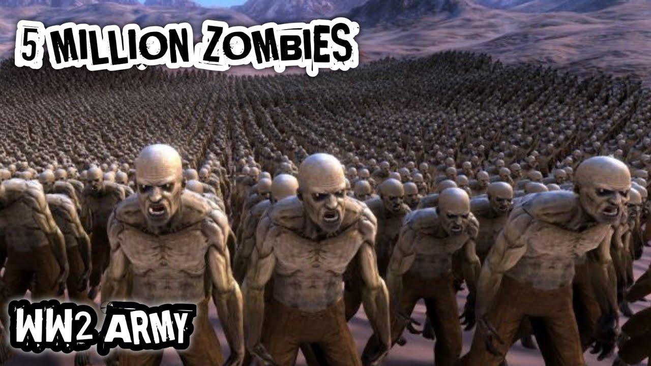 5 Million Zombies Attack On WW2 Army And Tanks | UEBS2 - YouTube