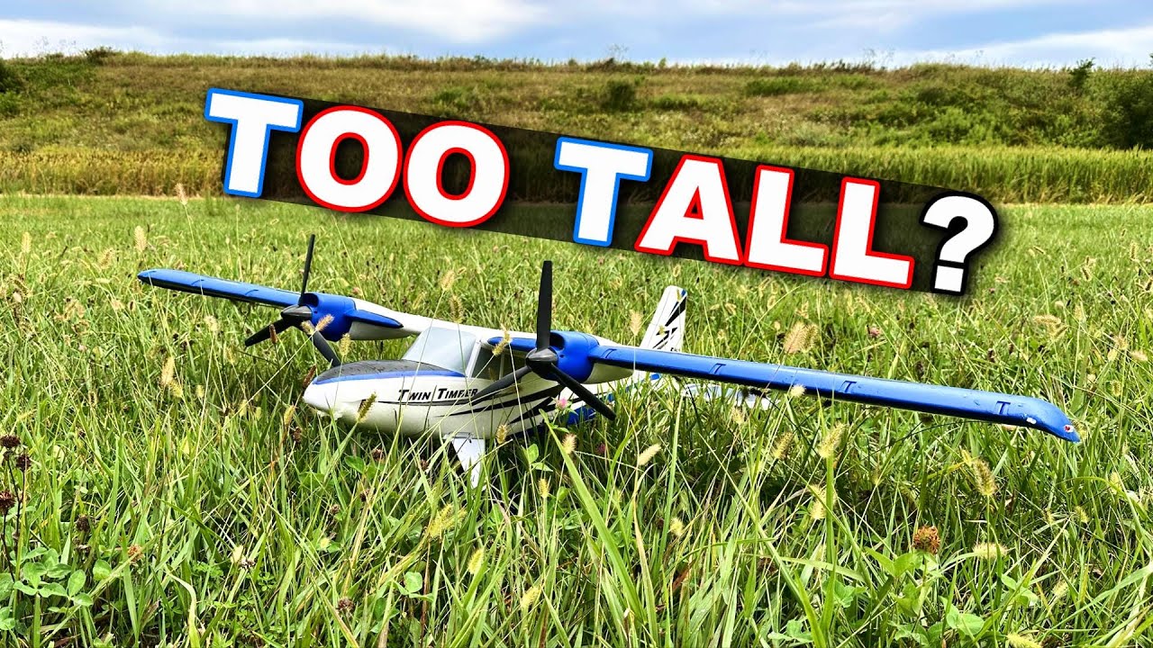 Mission: Grass Ops with Twin Engine RC Airplane - E-Flite Twin Timber ...