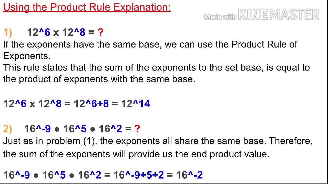 Explaining the Product Rule: - YouTube