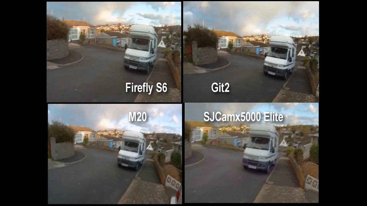 4 Gyro Stabilised Action Cameras Tested Side by Side, Firefly, SJCam ...