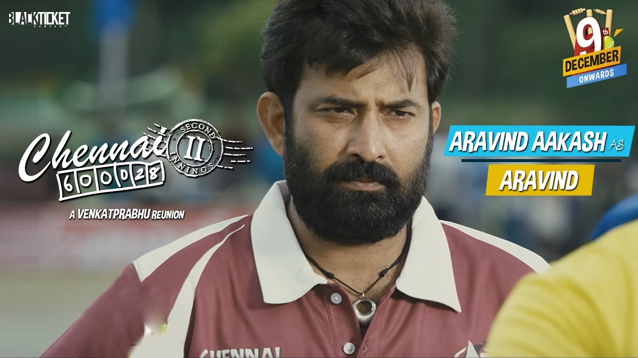 Aravind Aakash as Aravind in Chennai-28 2nd innings | Venkat Prabhu ...