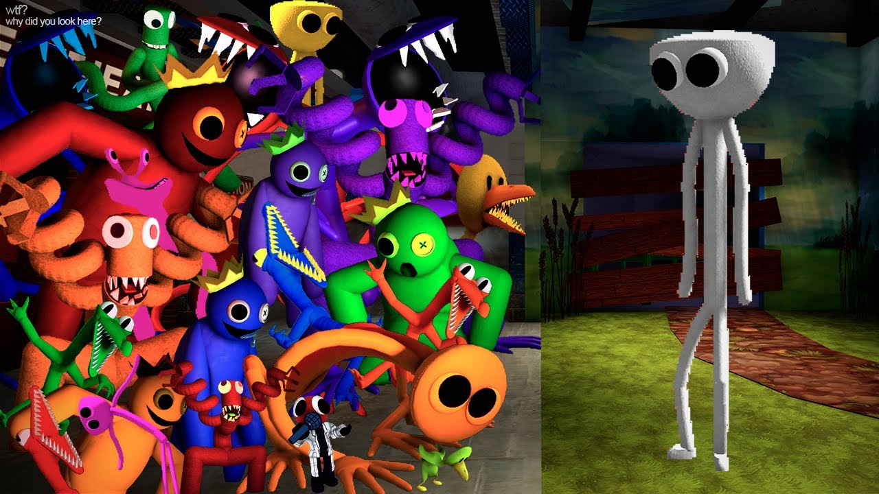 FNF White Swaps Boyfriend but vs Rainbow Friends All Phases | Friday ...