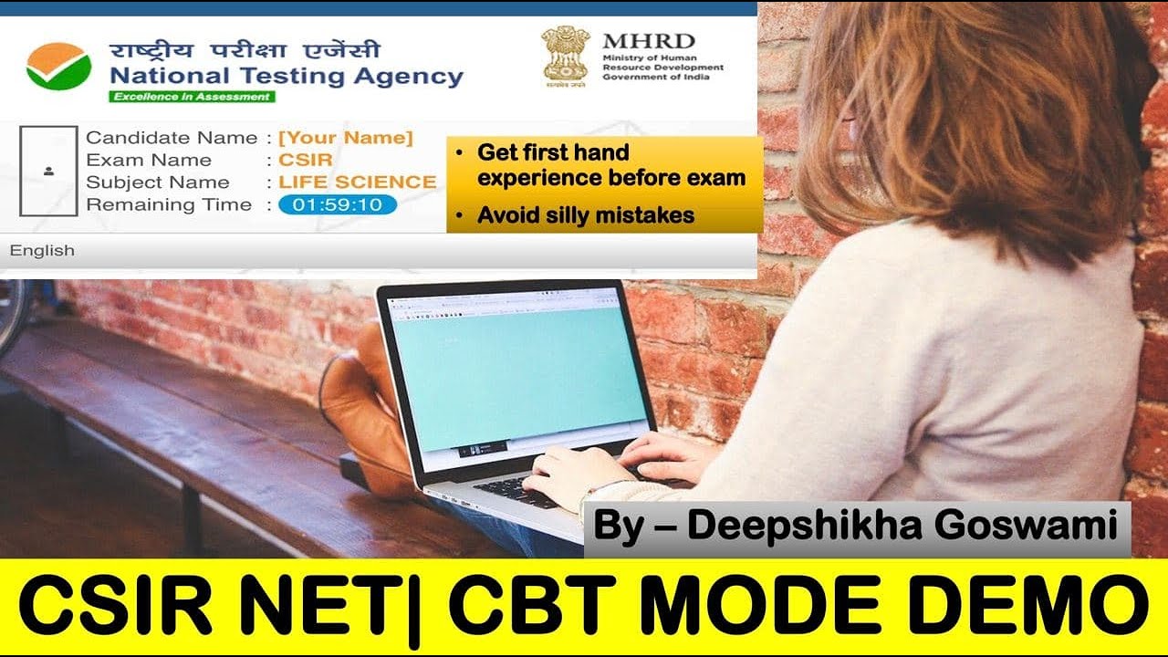 CBT MODE DEMO | ONLINE EXAM INTERFACE | CSIR NET 2020 | MISTAKES TO ...