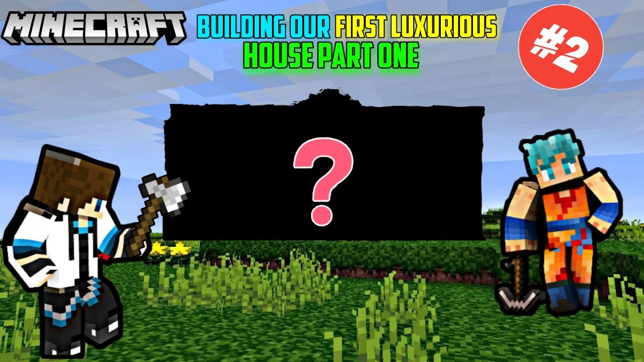 Minecraft Pocket Edition survival series #2| Building our 1st house 🏚️🏚️🏚️ - YouTube
