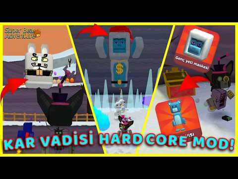 SUPER BEAR ADVENTURE KAR VADİSİ HARDCORE MOD VE YENİ KOSTÜM SANDIKLARI