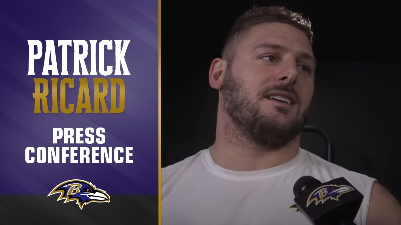 Patrick Ricard on His Touchdown Bringing the Ravens’ Score to 42 ...