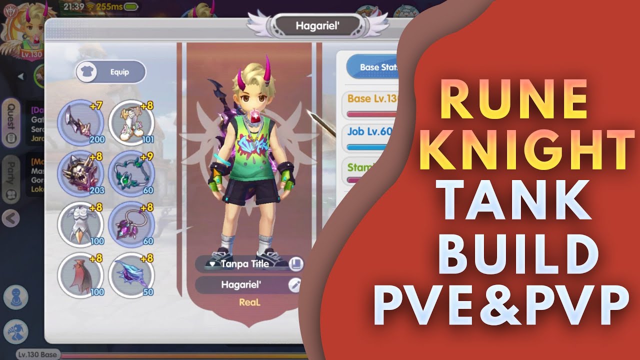 Rune Knight Tank Build Untuk Hunting dan KVM/GVG | Ragnarok X Next ...